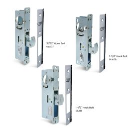 Commercial Storefront Hook Bolt Narrow Stile Mortise Lock- Aluminum Finish