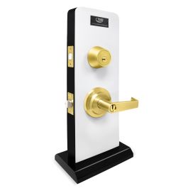 High Security Commercial Lever Combo with Single Cylinder Deadbolt and ...