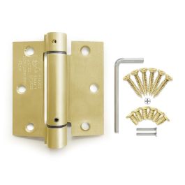 Residential Spring Loaded Hinges 3-1/2" X 3-1/2", Satin Brass ...